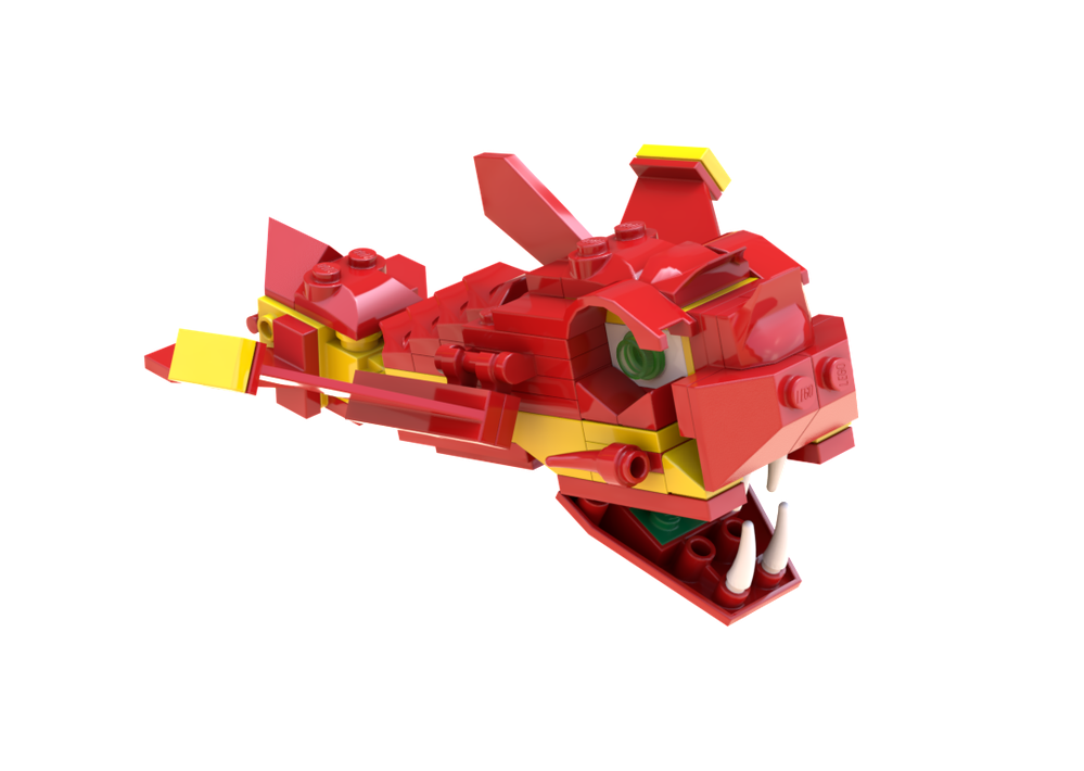LEGO MOC Angry Dragon Fish (FREE) by Brick.Mocman | Rebrickable - Build ...