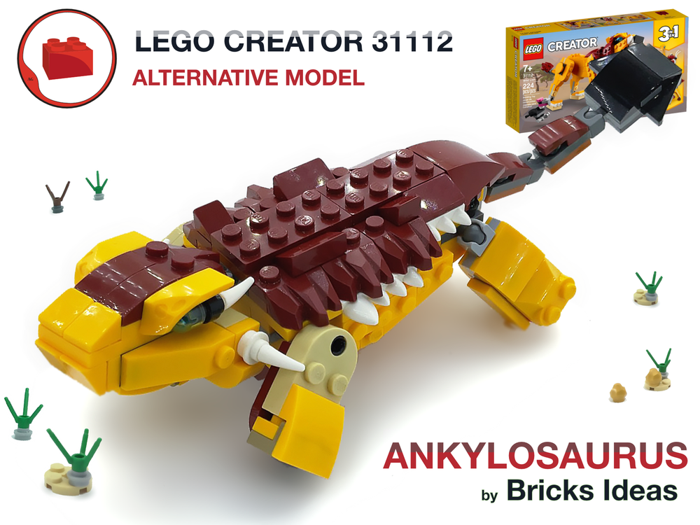 LEGO MOC Ankylosaurus Dinosaur - Lego Creator 31112 by Bricks Ideas ...