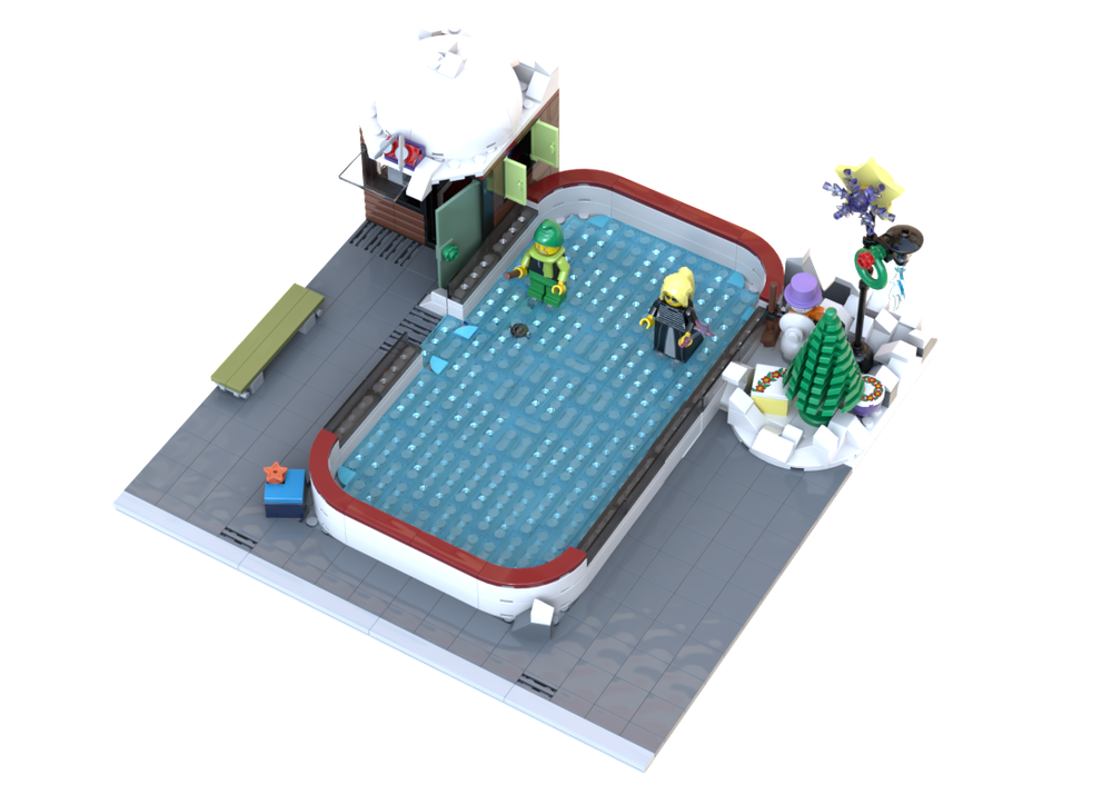 LEGO MOC City Skate - Ice Skating RInk - Happy Holidays by Brick.Mocman ...