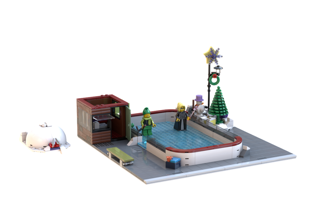 LEGO MOC City Skate - Ice Skating RInk - Happy Holidays by Brick.Mocman ...