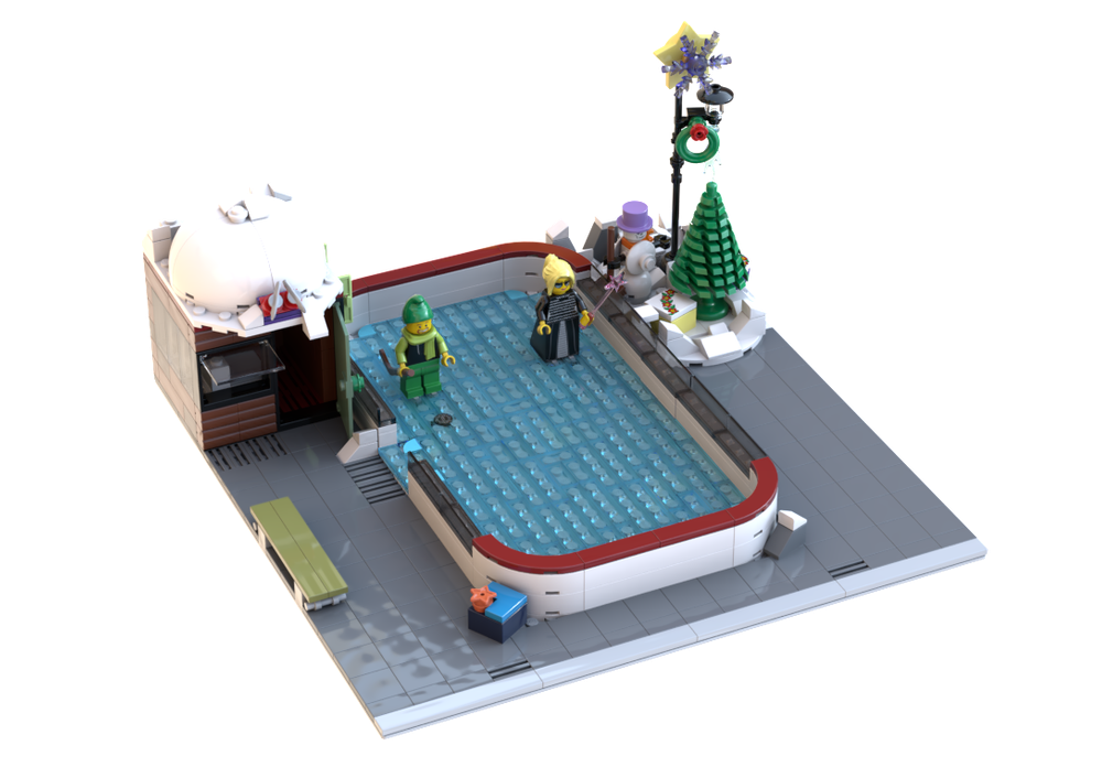 LEGO MOC City Skate - Ice Skating RInk - Happy Holidays by Brick.Mocman ...