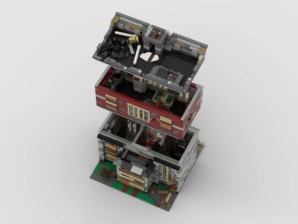 LEGO MOC Apocalypse Firestation by Ansgar396 | Rebrickable - Build with ...
