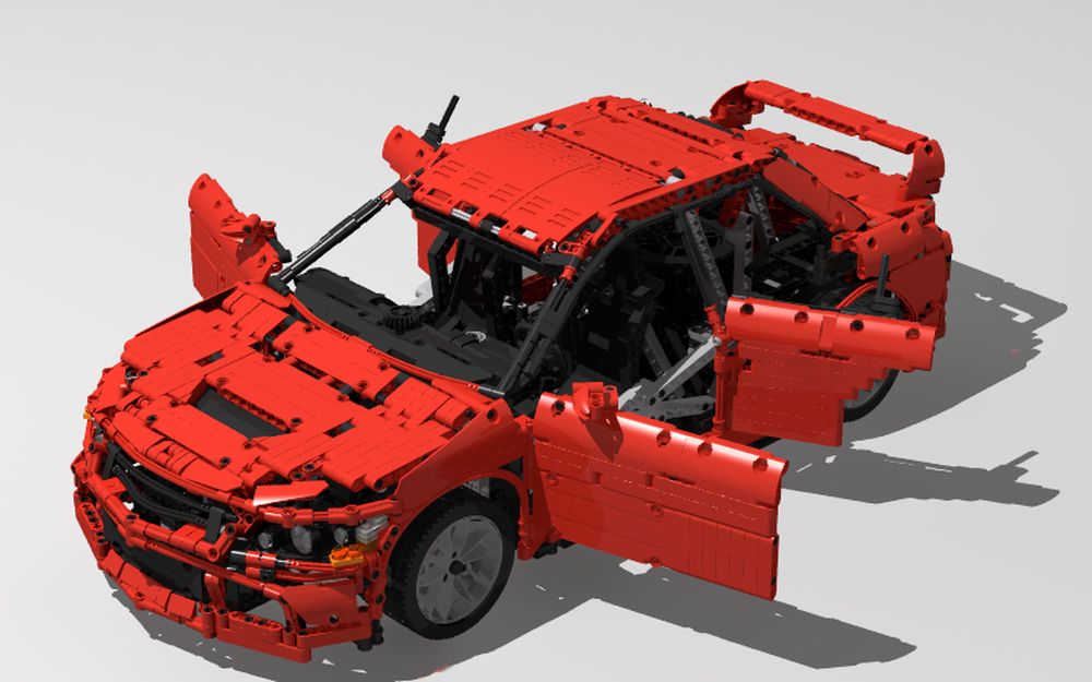 LEGO MOC mitsubishi lancer evo 9 by Antoine11 | Rebrickable - Build ...