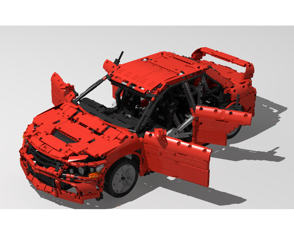 LEGO MOC mitsubishi lancer evo 9 by Antoine11 | Rebrickable - Build ...