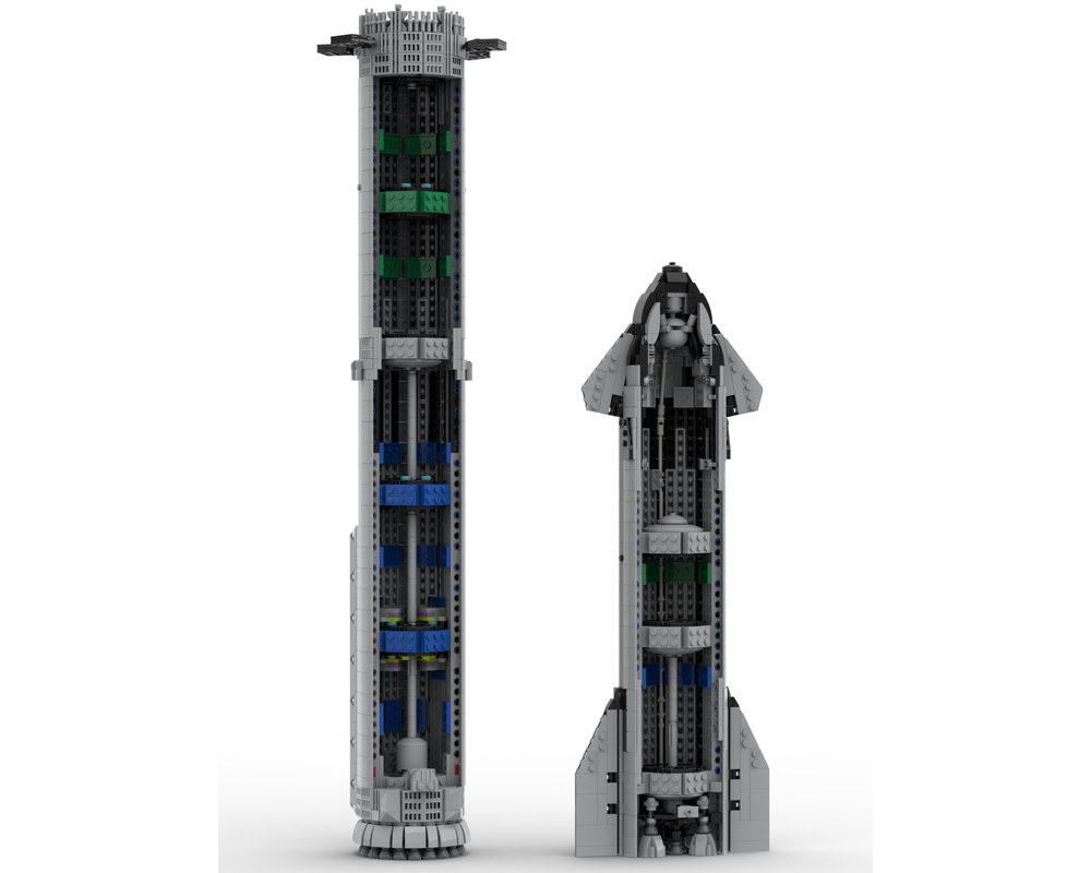 LEGO MOC SpaceX Starship & Super Heavy [Saturn V scale] by 0rig0 ...