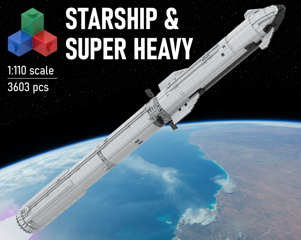 LEGO MOC SpaceX Starship & Super Heavy [Saturn V scale] by 0rig0 ...