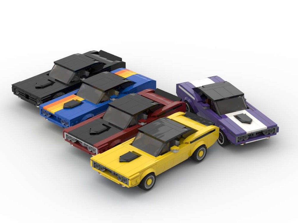 LEGO MOC Founder's Rock Hemi Cuda - Set of Five Colors by IBrickedItUp ...