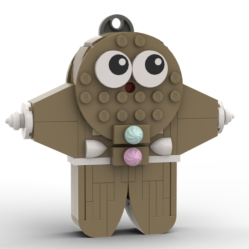 LEGO MOC Gingerbread Man Star Ornament by Jeffy-O | Rebrickable - Build ...