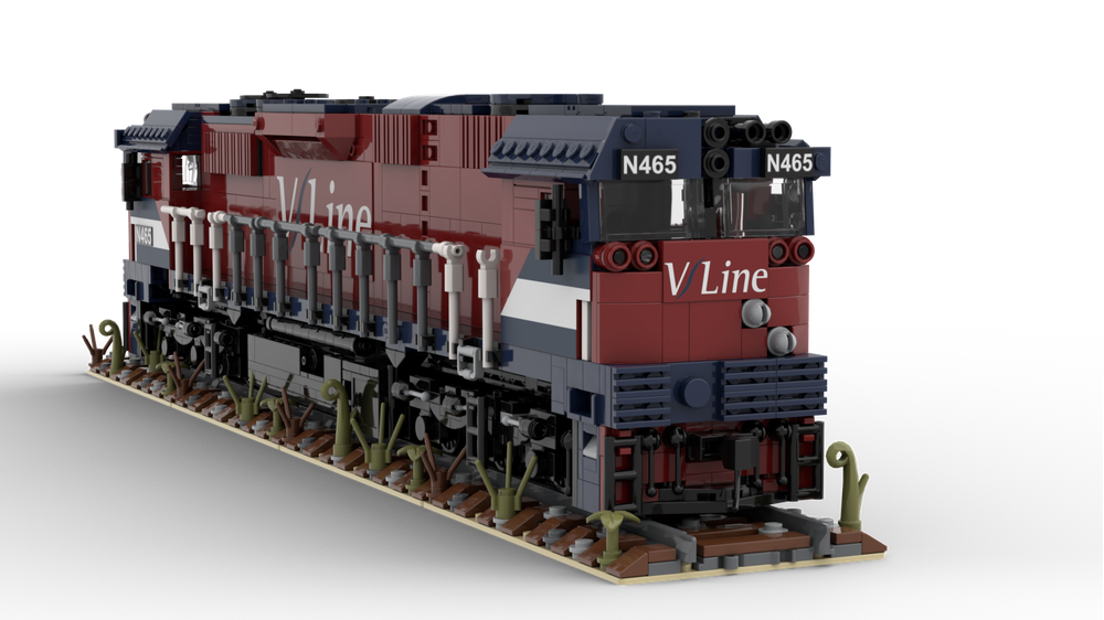 LEGO MOC Red Blue VLine N CLass by Yellow.LXF | Rebrickable - Build ...