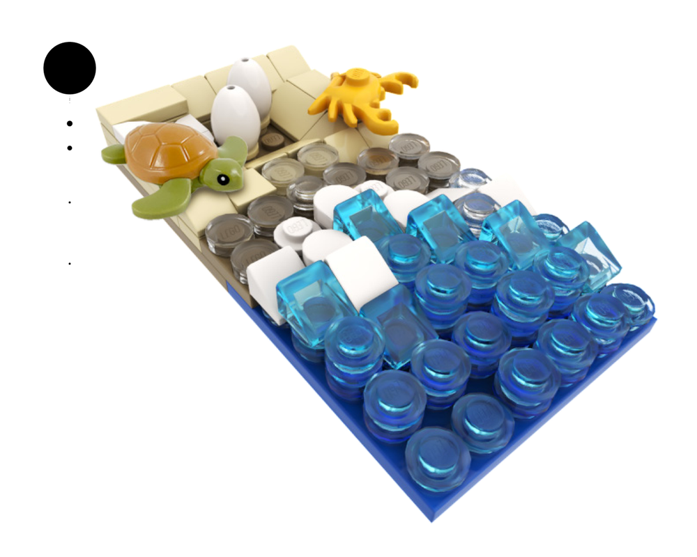 LEGO MOC 11 Turtle Beach by MyKidisanAlien | Rebrickable - Build with LEGO