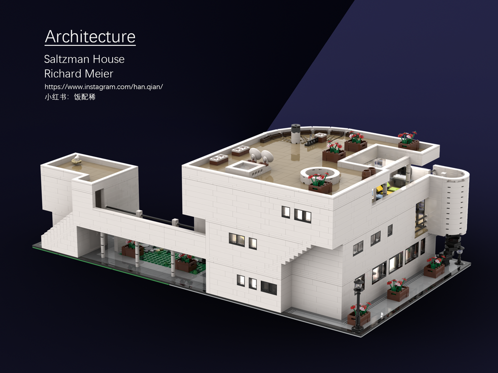 LEGO MOC Saltzman House of Richard Meier by Fanpeixi | Rebrickable ...