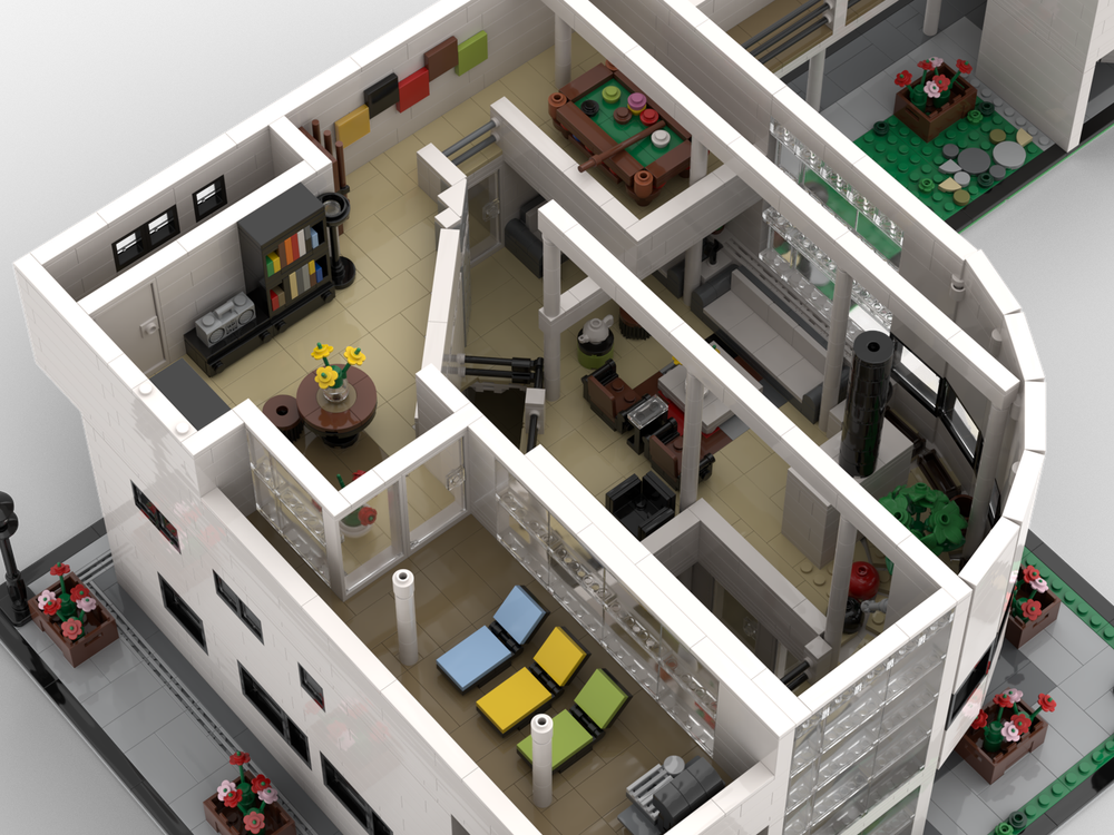 LEGO MOC Saltzman House of Richard Meier by Fanpeixi | Rebrickable ...