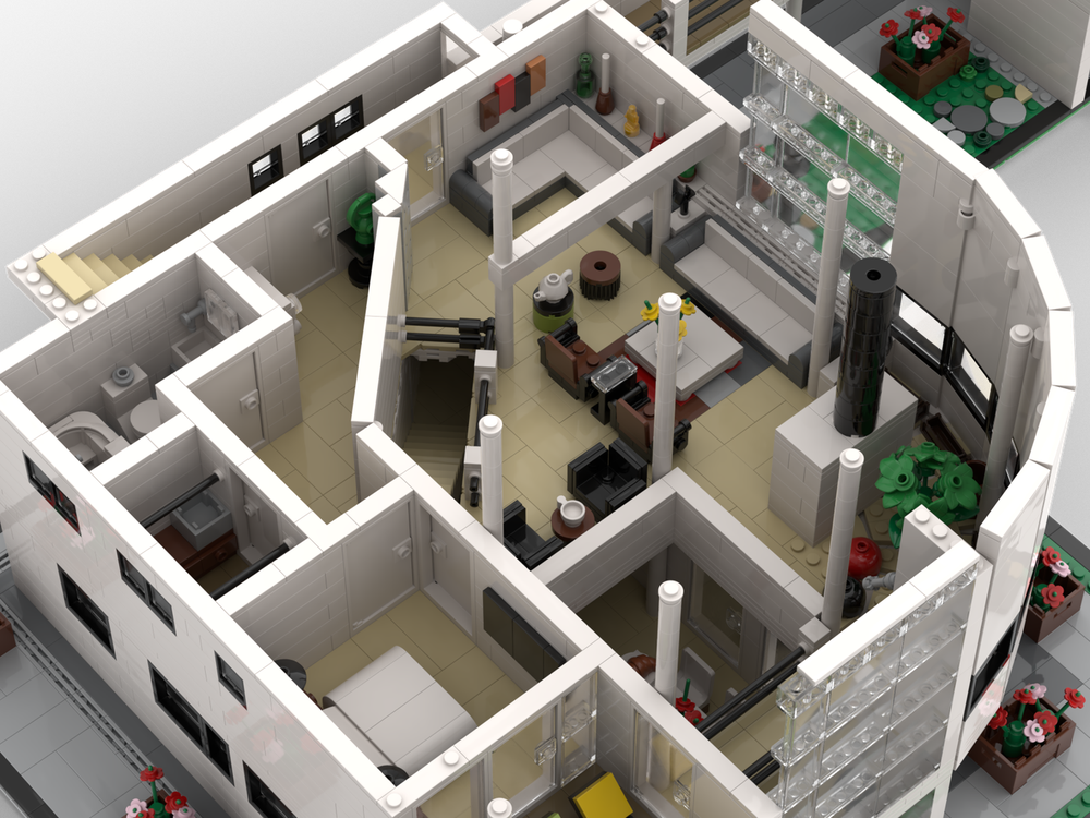 LEGO MOC Saltzman House of Richard Meier by Fanpeixi | Rebrickable ...