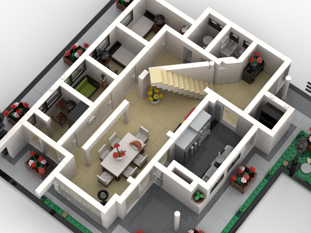LEGO MOC Saltzman House of Richard Meier by Fanpeixi | Rebrickable ...