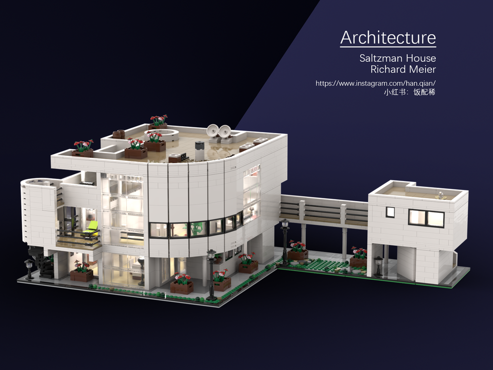 LEGO MOC Saltzman House of Richard Meier by Fanpeixi | Rebrickable ...