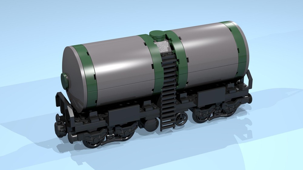 LEGO MOC 8-Wheel Tanker Wagon by Echaton | Rebrickable - Build with LEGO
