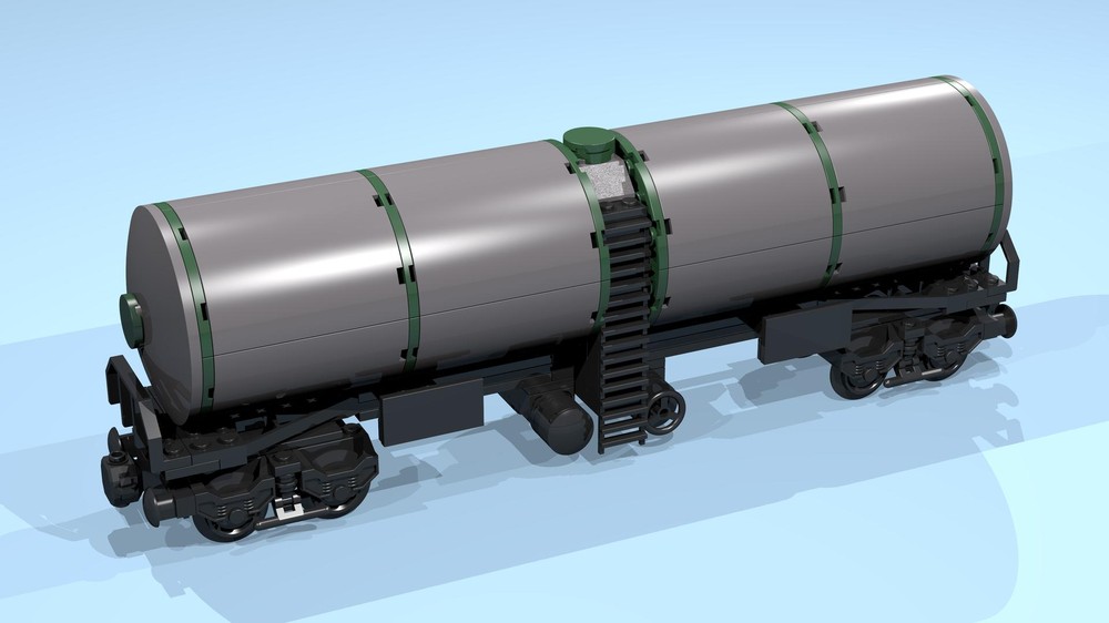 LEGO MOC 8-Wheel Tanker Wagon (gray, long) by Echaton | Rebrickable ...