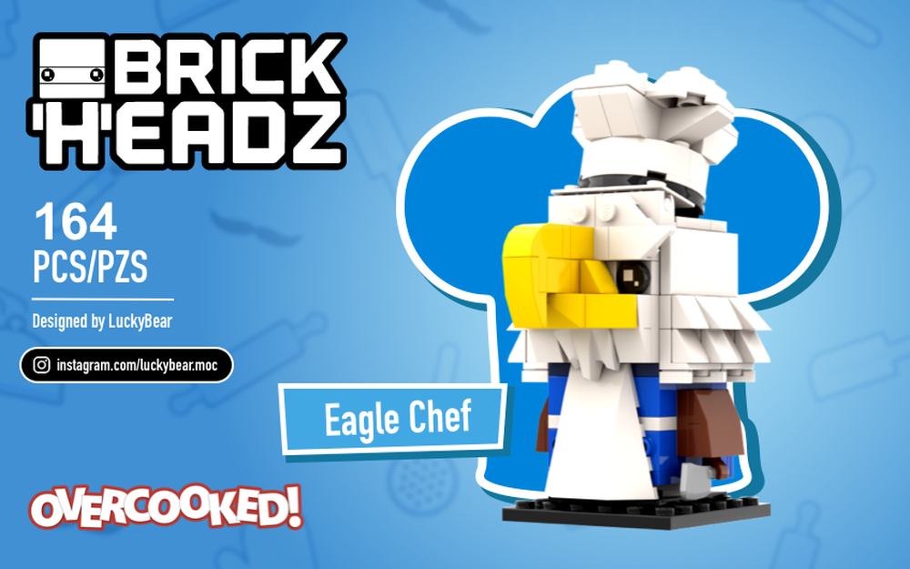 LEGO MOC Overcooked Eagle Chef BrickHeadz by luckybear | Rebrickable ...