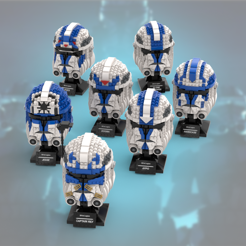 LEGO MOC 501st Legion (Helmet Collection) by Breaaad | Rebrickable ...