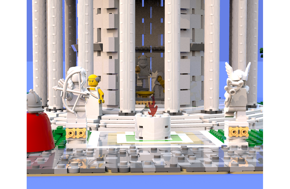 LEGO MOC Temple of Hercules by zazavolley | Rebrickable - Build with LEGO