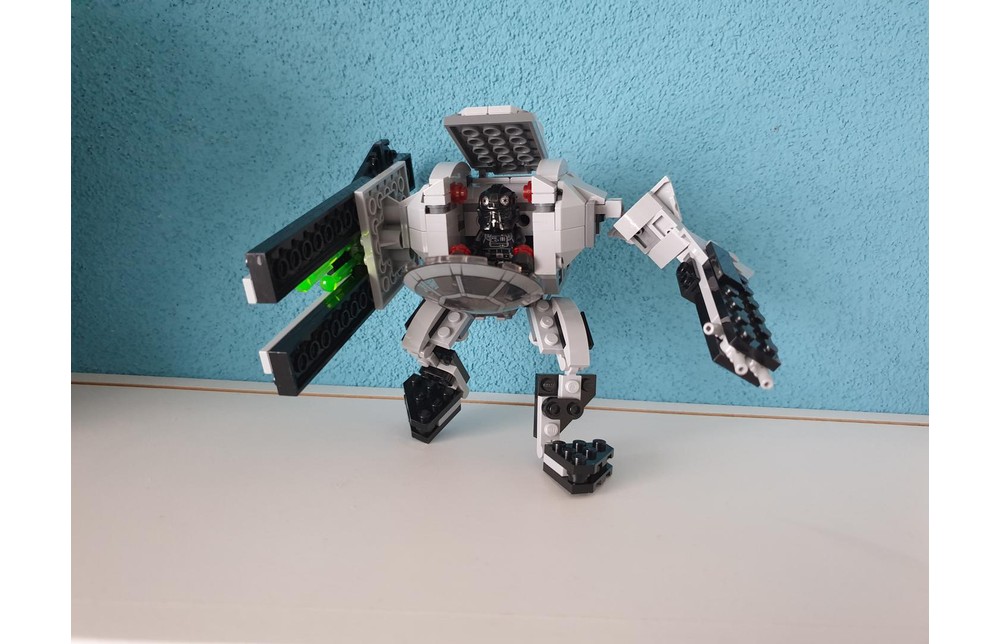 LEGO MOC-94932 TIE Mech - Alternative build of 75300 Imperial TIE ...