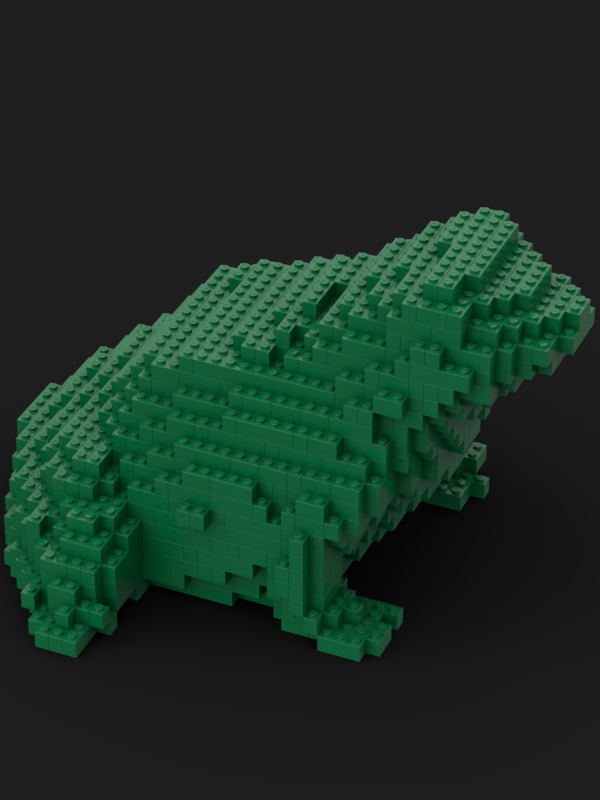 LEGO MOC sculpture frog by blackmaster | Rebrickable - Build with LEGO
