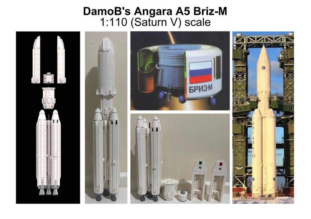 LEGO MOC DamoB's Angara A5 Briz-M by DamoB | Rebrickable - Build with LEGO