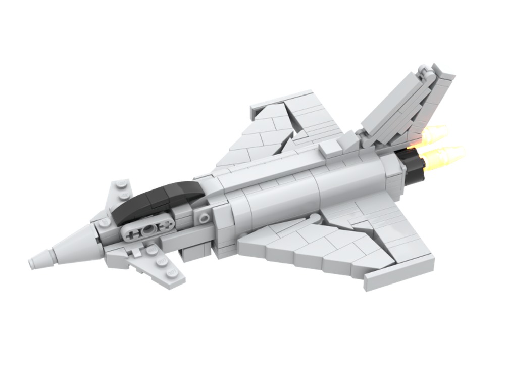 LEGO MOC mini Eurofighter Typhoon by DR-designs | Rebrickable - Build ...