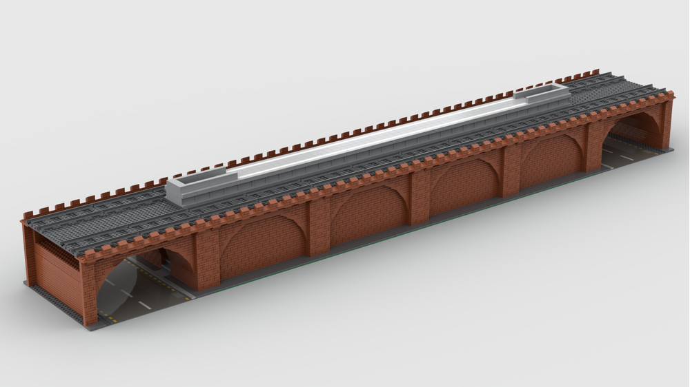 LEGO MOC Elevated Train Station by Leo G | Rebrickable - Build with LEGO