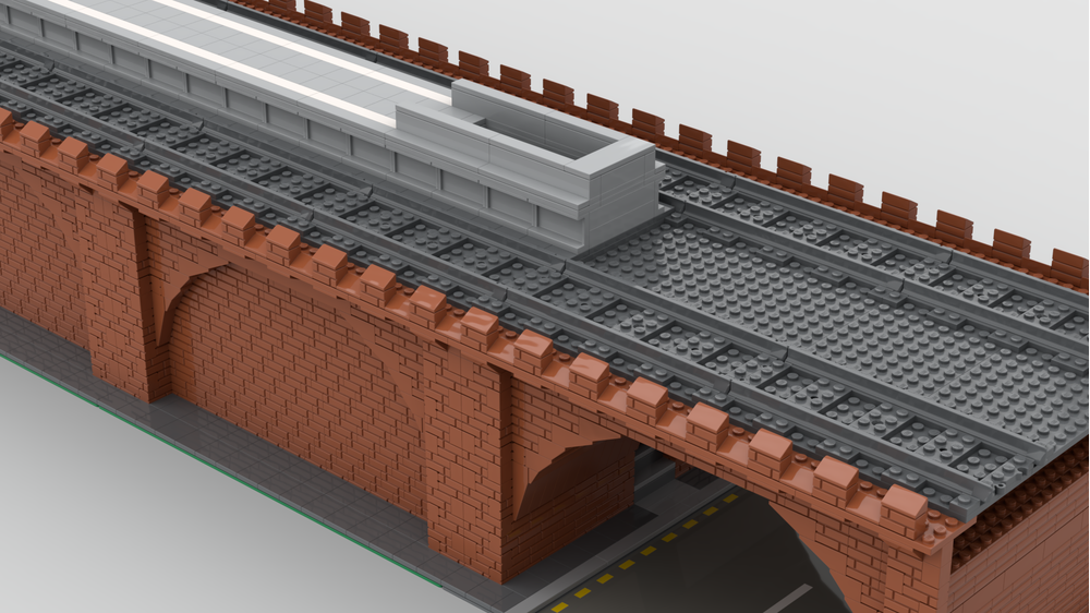LEGO MOC Elevated Train Station by Leo G | Rebrickable - Build with LEGO
