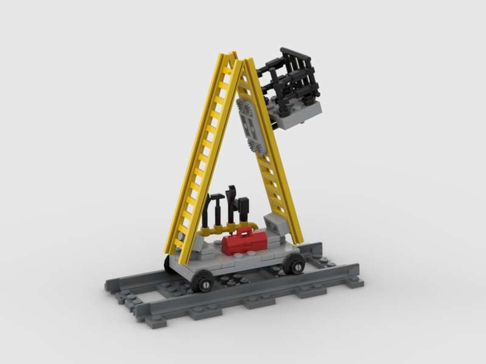 LEGO MOC Eisenbahn Obleitungsleiter - railway catenary ladder by ...