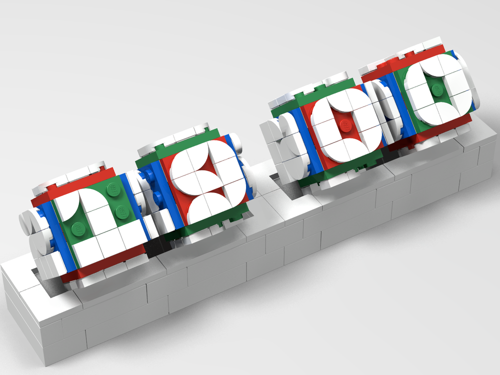 LEGO MOC Calendar 3x3 white numbers by uminuo | Rebrickable - Build ...