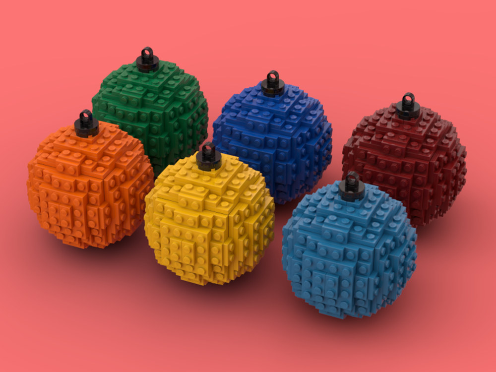 LEGO MOC Christmas Bulb Ornaments by Brick Studs | Rebrickable - Build ...