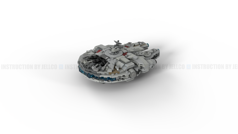 LEGO MOC-95390 Mini Size Millennium.Falcon Gray version by jellco ...