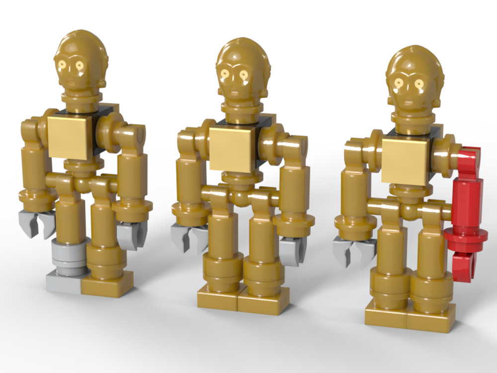 LEGO MOC C3PO buildable mini figure by BeskarBricks | Rebrickable ...