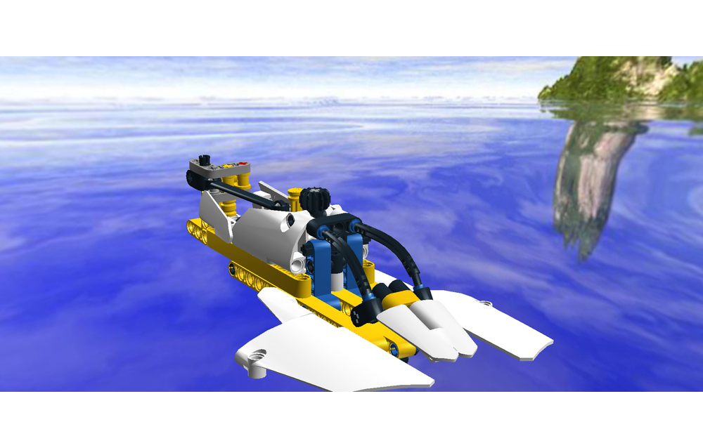 LEGO MOC 42044 C model hydroplane by whuismans | Rebrickable - Build ...