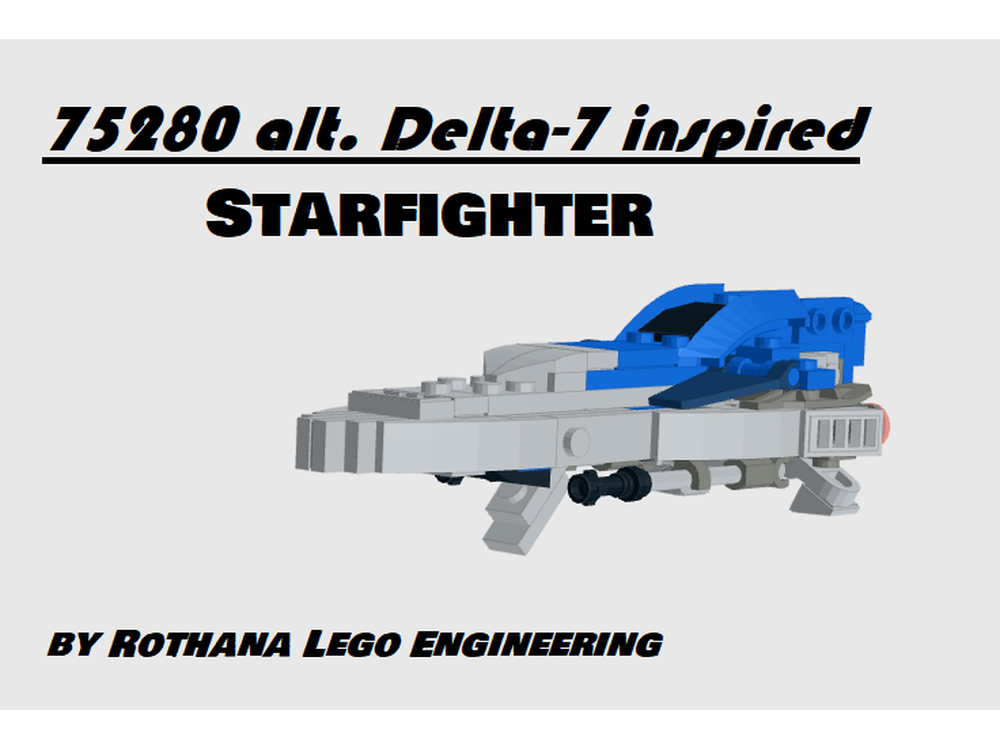 LEGO MOC 75280 alt. Delta-7 Inspired Starfighter by Nilsson LEGO ...