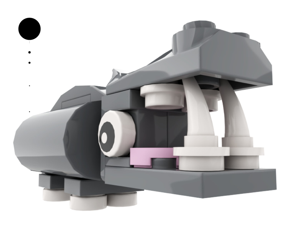LEGO MOC 22 Hippo by MyKidisanAlien | Rebrickable - Build with LEGO