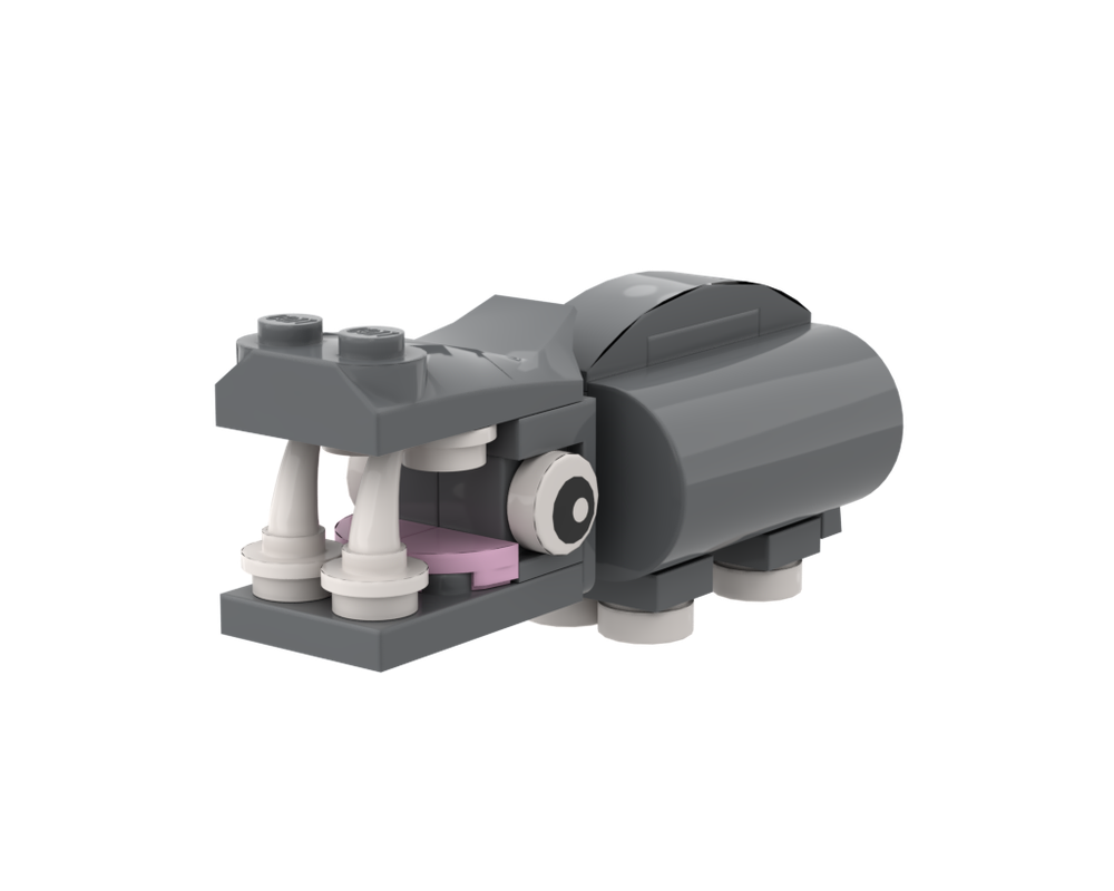LEGO MOC 22 Hippo by MyKidisanAlien | Rebrickable - Build with LEGO