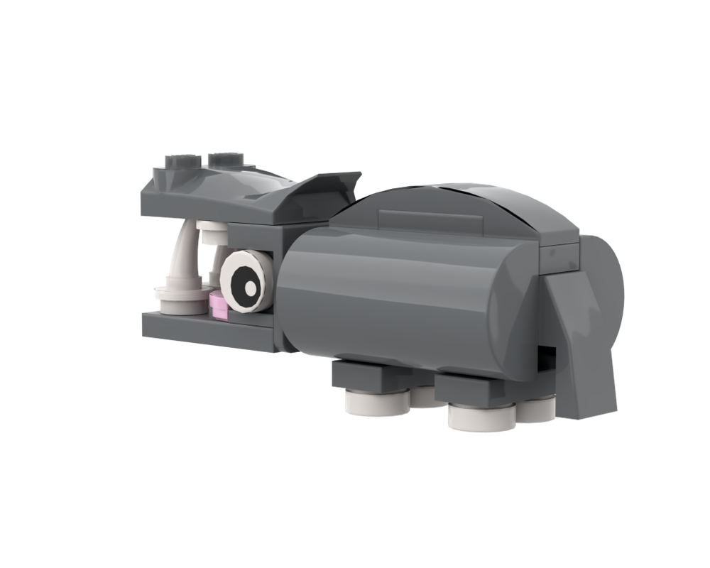 LEGO MOC 22 Hippo by MyKidisanAlien | Rebrickable - Build with LEGO