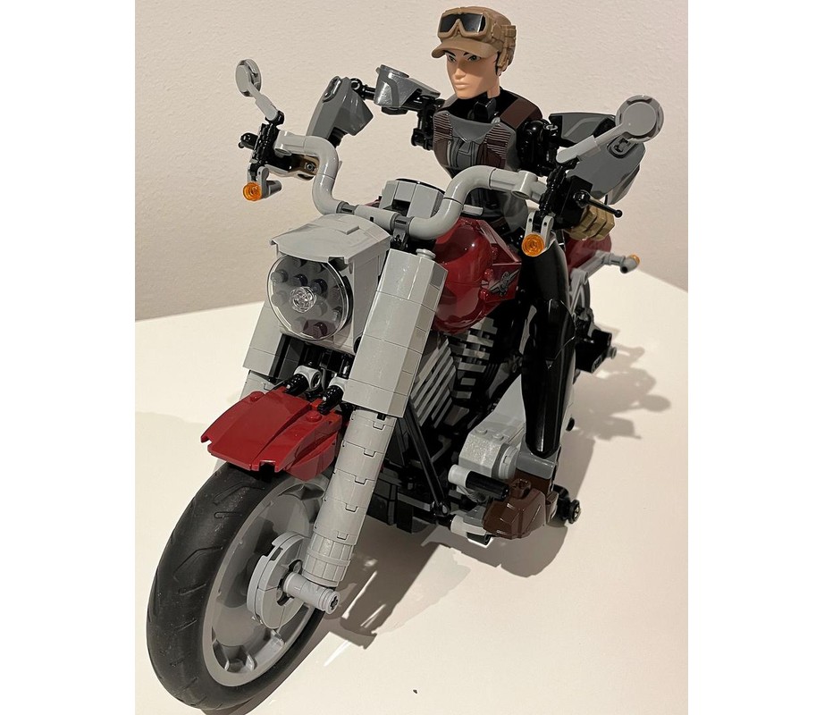 LEGO MOC 10269 Harley Davidson Fatboy RC Conversion by Cyrix ...