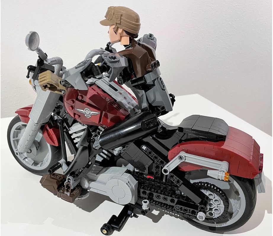 LEGO MOC 10269 Harley Davidson Fatboy RC Conversion by Cyrix ...