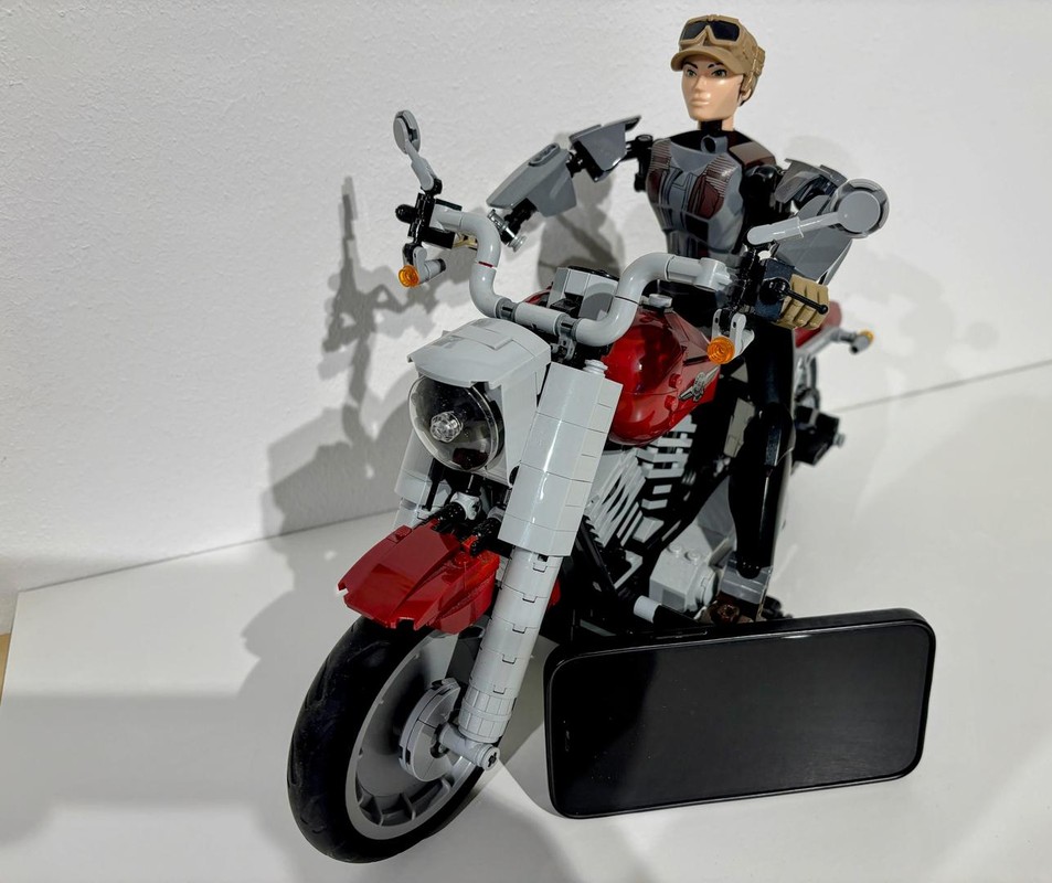 LEGO MOC 10269 Harley Davidson Fatboy RC Conversion by Cyrix ...