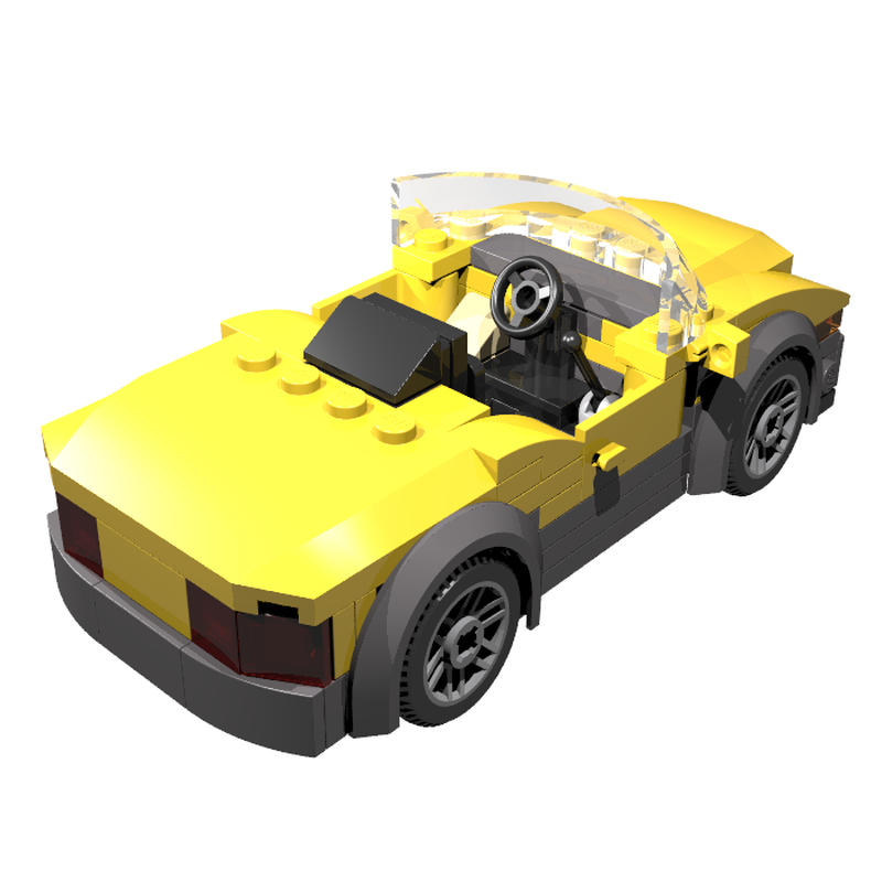 Lego Moc Luxury Convertible By Berth Rebrickable Build With Lego