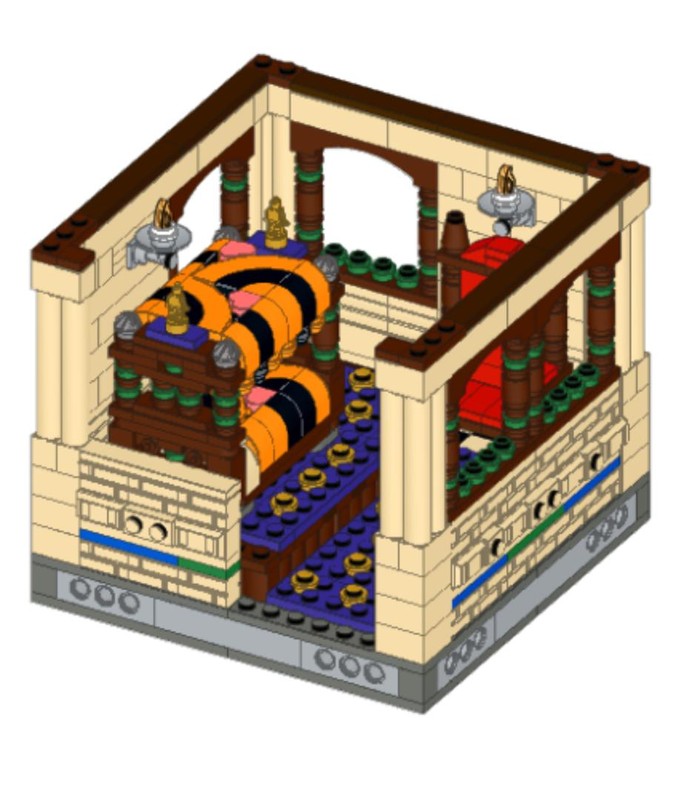 LEGO MOC Modular Bed Chamber by Jonny_Hairface | Rebrickable - Build ...