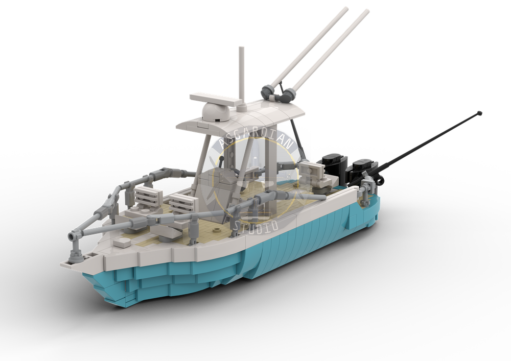 LEGO MOC Fishing Boat by AsgardianStudio | Rebrickable - Build with LEGO