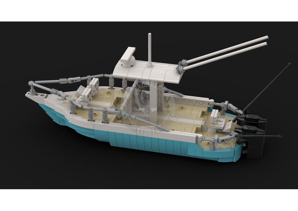 LEGO MOC Fishing Boat by AsgardianStudio | Rebrickable - Build with LEGO