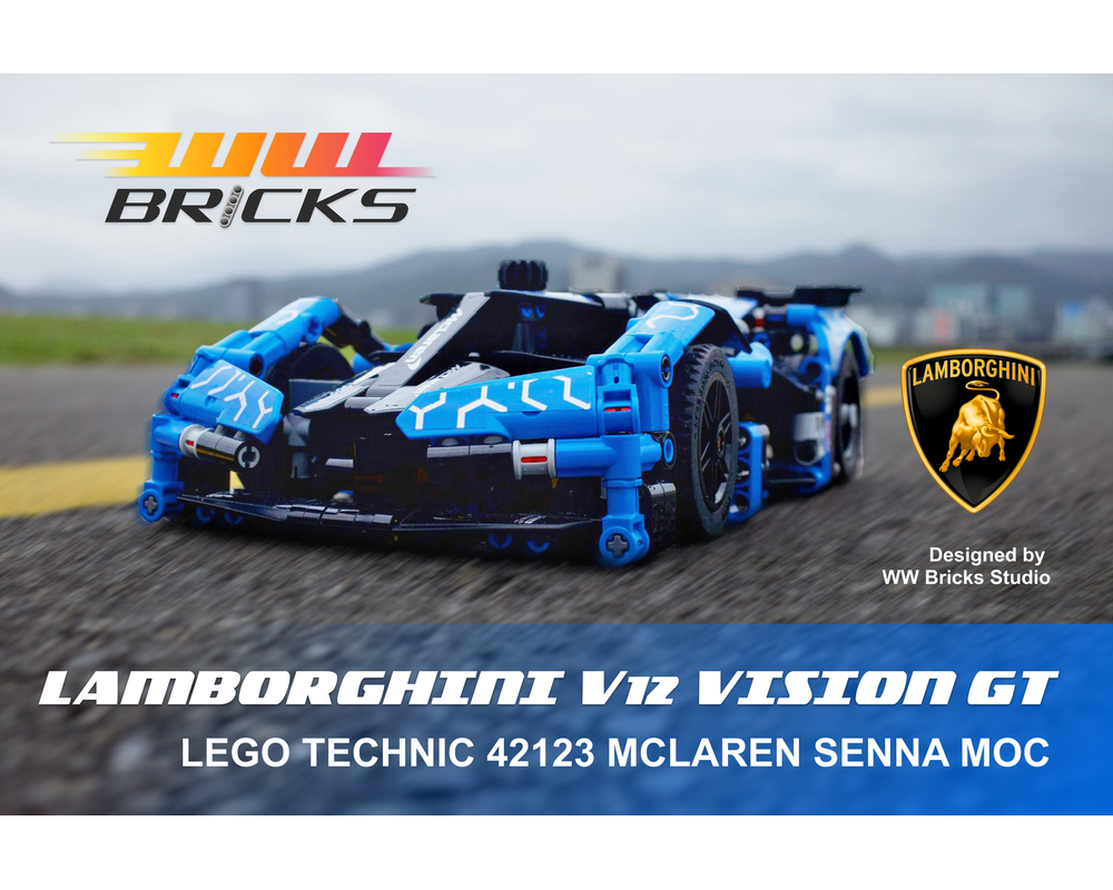 LEGO MOC Lamborghini V12 Vision GT - LEGO Technic 42123 McLaren Senna ...