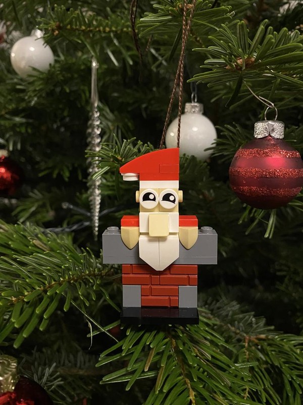 LEGO MOC Chimney Santa Ornament by LegoFever | Rebrickable - Build with ...