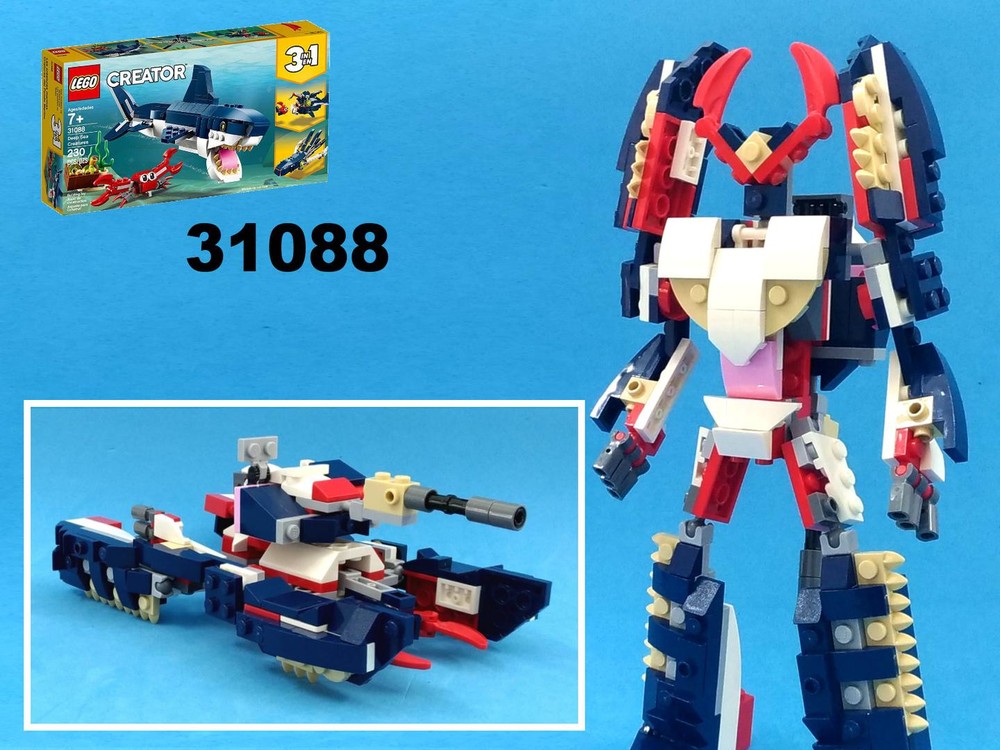 Lego Moc Transformer Armada Tank From Lego Creator Set 31088 Deep Sea